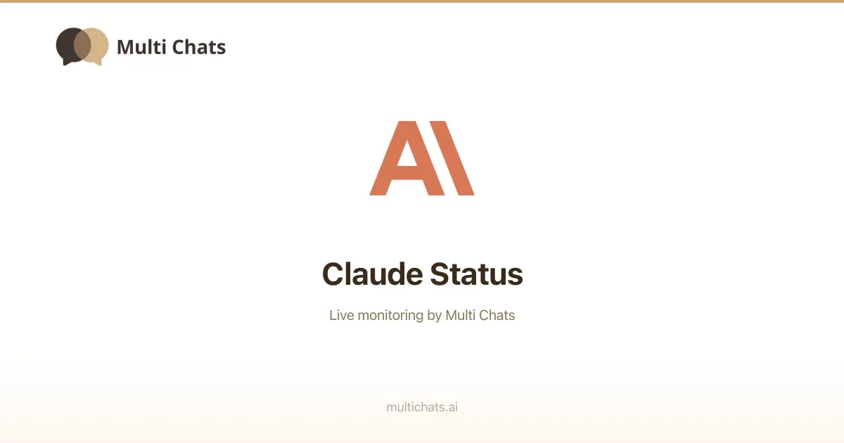 Claude Status — Real-Time Updates | Multi Chats